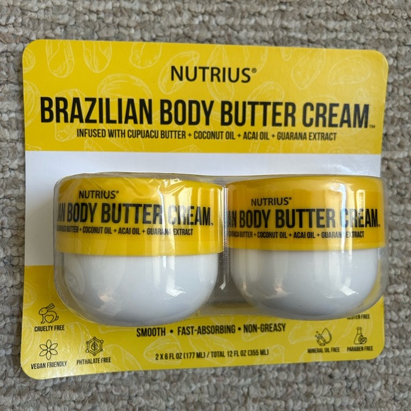 Nutrius | Skincare | New Brazilian Butter Body Cream 2 Pack | Poshmark
